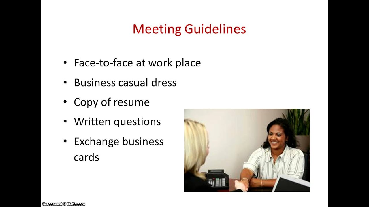 Informational Interview Webinar - YouTube