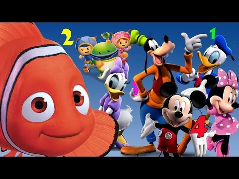 Disney Mickey Mouse Nemo & Team Umizoomi Preschool Educational Numbers ...