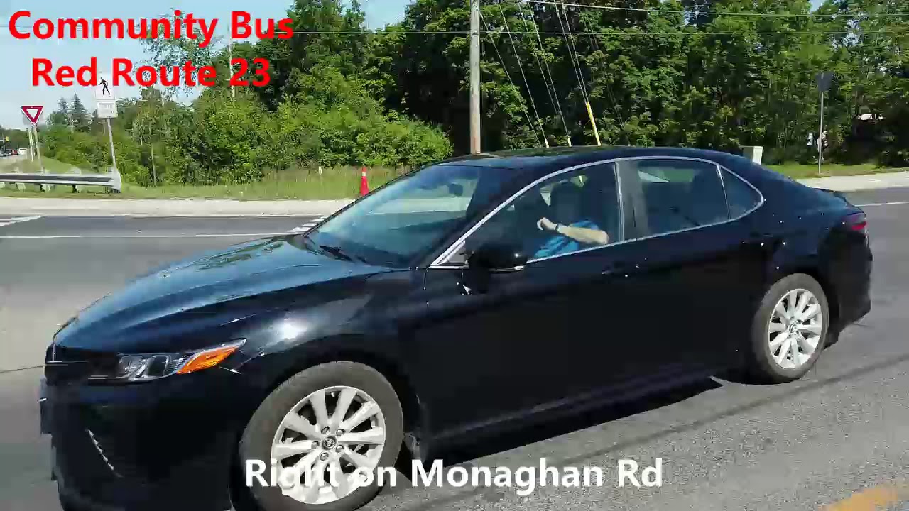 Transit route preview: Community Bus 23 Red - YouTube