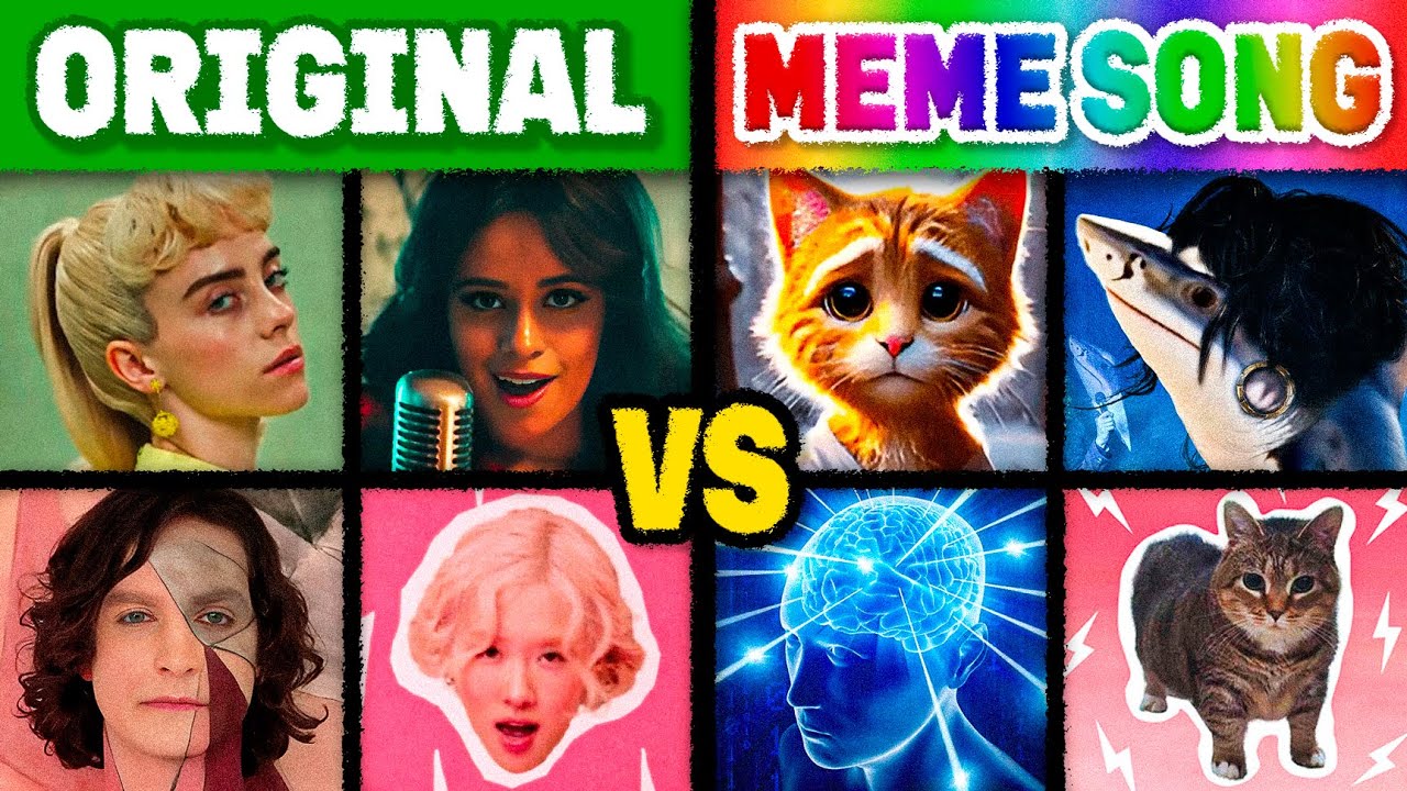 ORIGINAL SONG vs MEME SONG - YouTube