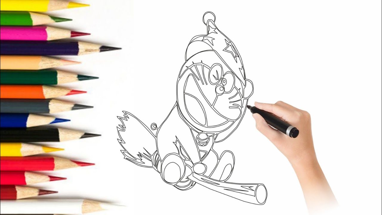 Easy & Beautiful Doraemon Magical Swordsmen Adventure Drawing Tutorial ...