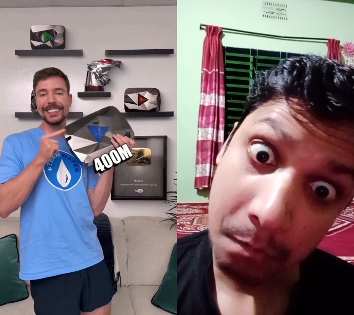 Mr. beast 400 million play button. #shorts #mrbeast #mr #duet # ...