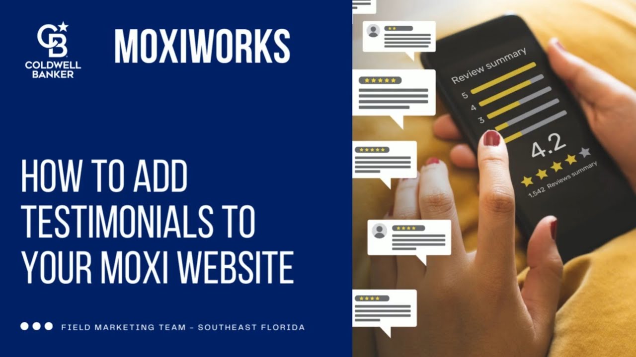 How to Add Testimonials to Moxi Website - YouTube