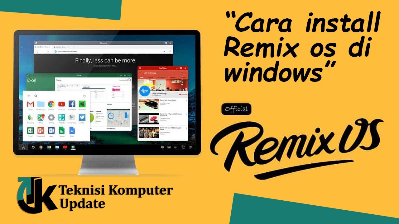 CARA INSTALL REMIX OS , LINK DOWNLOAD DI DESKRIPSI - YouTube