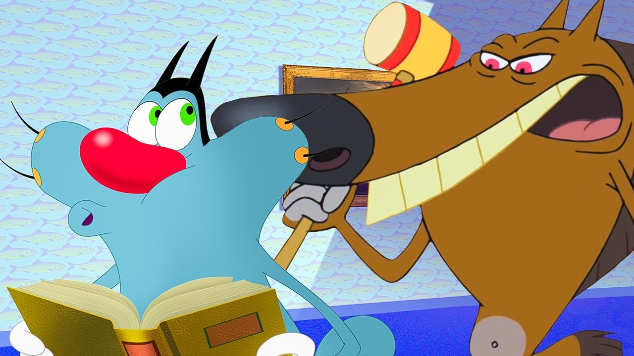 Oggy and the Cockroaches - Zig & Sharko 😂 LIBRARY CHAOS Full episodes ...