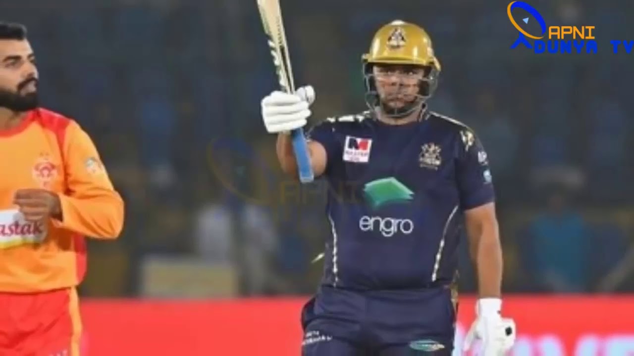 Azam khan brilliant batting Helps Quetta Gladiators to win the psl 220 ...