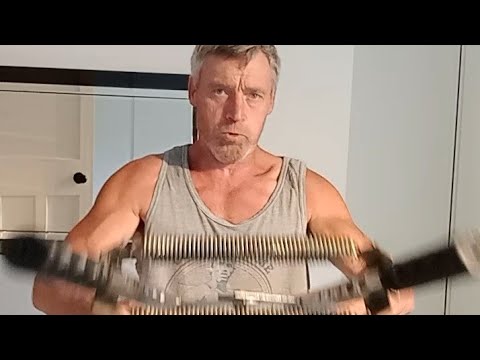 Rob-Botics shoulders, chest and triceps routine with chest expander and ...