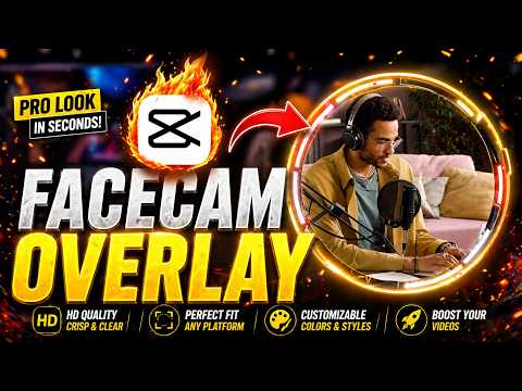 How to Create Facecam Overlay in CapCut PC | Circle Facecam Tutorial for Beginners