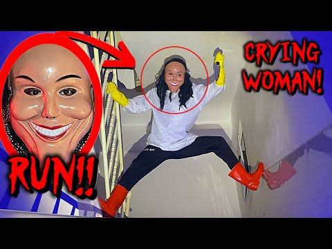 CRYING WOMAN VS PARKOUR POV SHORT HORROR MOVIE (part 14)