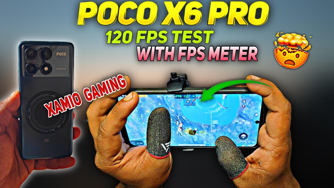 POCO X6 PRO 120 FPS TEST 🔥 WITH FPS METER & HANDCAM BGMI / PUBG # ...
