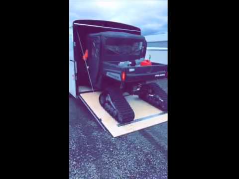 Polaris Ranger UTV with SnowTracks fits inside Interstate Enclosed ...