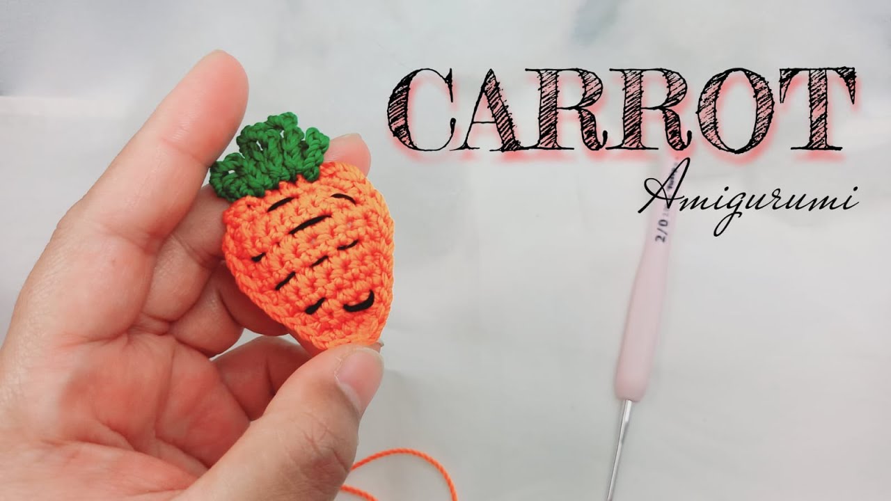 Crochet - How to Make Carrot Amigurumi - Crochet Tutorial Mini Carrot ...