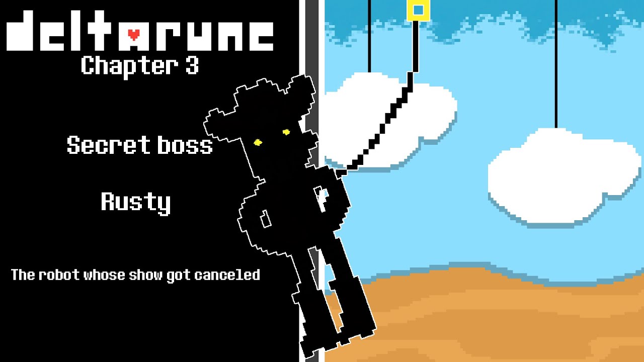 DELTARUNE - Chapter 3 Secret Boss UST: RUSTY! - YouTube