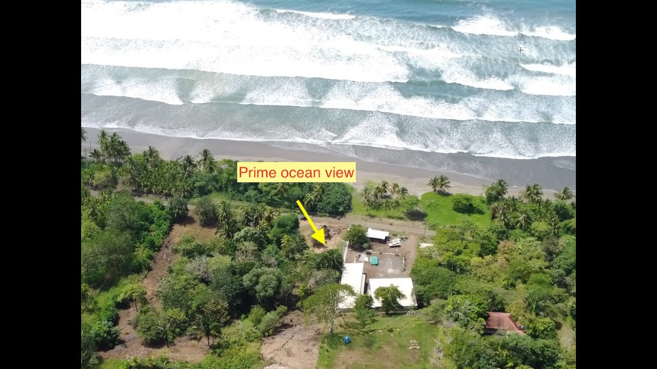 Exclusive Beachfront first line Concession Lot in Costa de Oro - YouTube