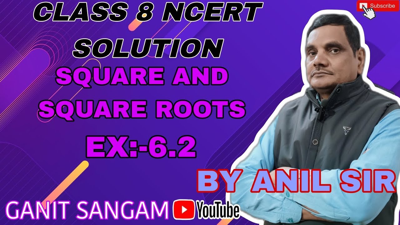 Square And Square Roots Iclass 8 Ncert solution | Square And Square ...