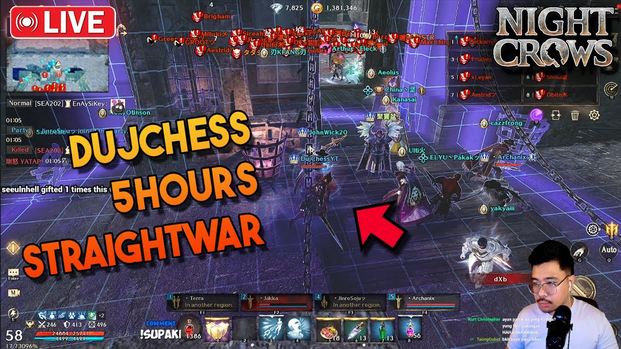 popedom war sea101 vs sea104 night crows.. - YouTube