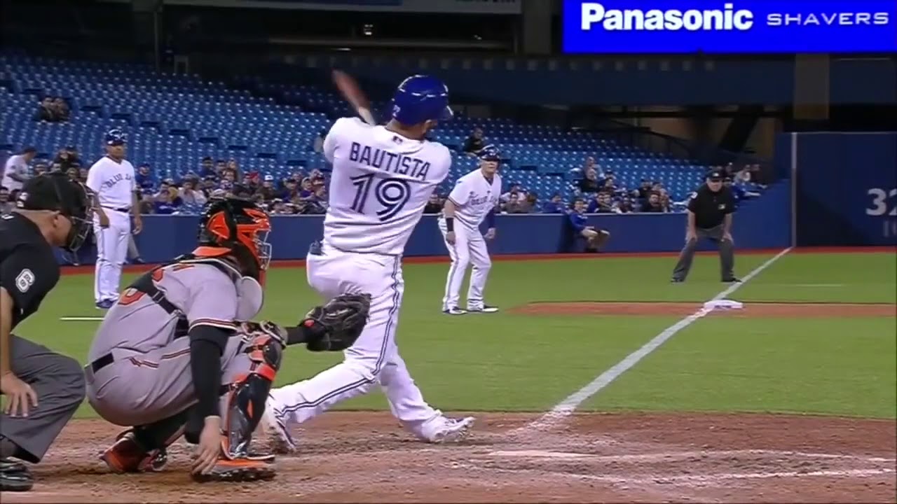 José Bautista Bat Flip Compilation - YouTube