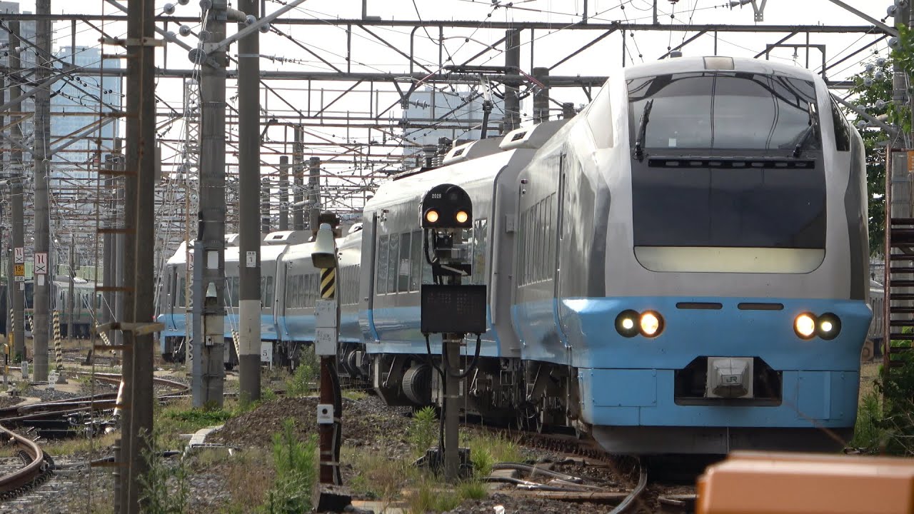 2024/05/22 【出区 団臨】 E653系 K71編成 尾久車両センター & 尾久駅 | Japan Railways: E653 Series K71 Set at Oku - YouTube