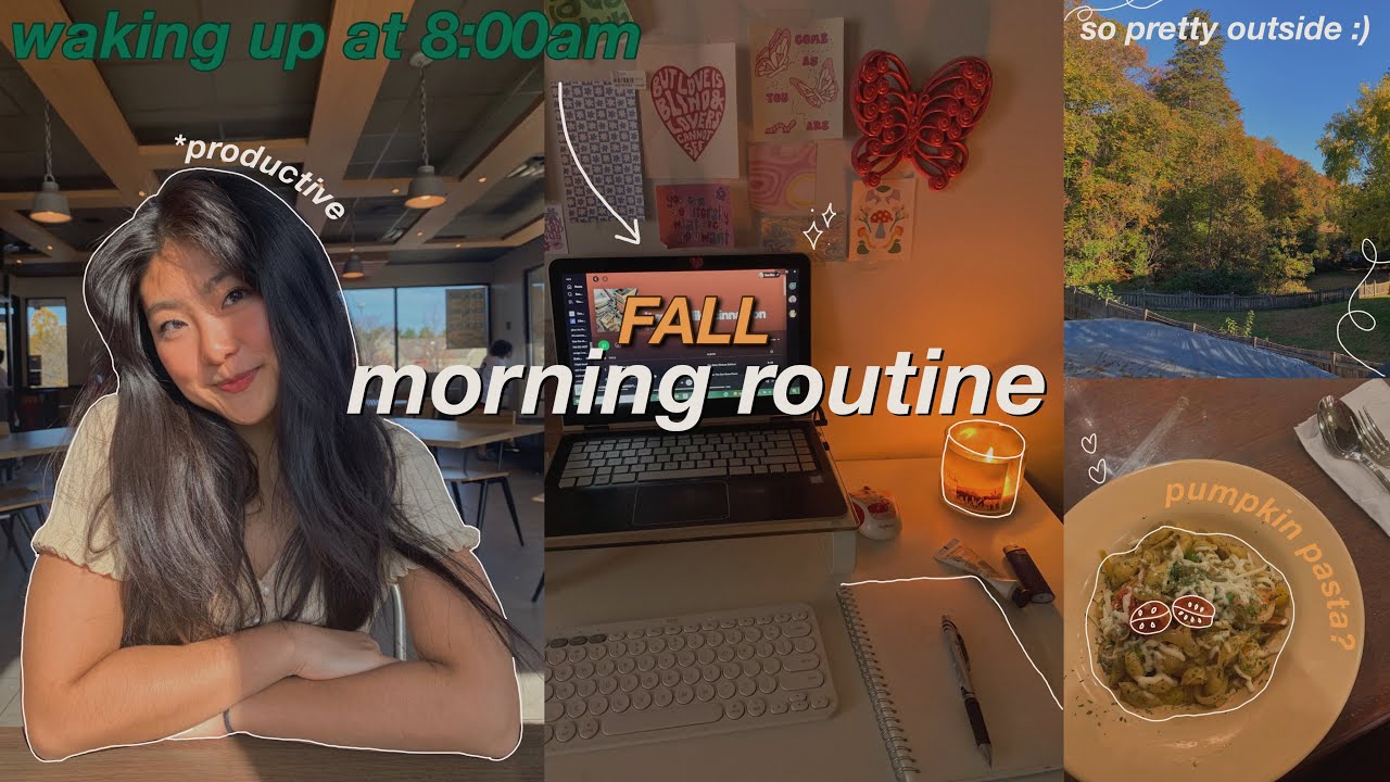 my REALISTIC fall morning routine 2021// productive & cozy 🍂☕ - YouTube