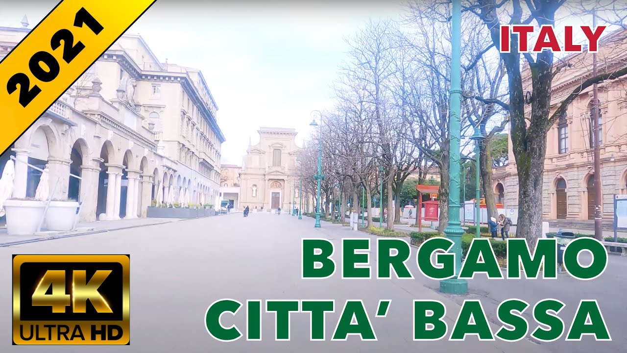 [4K] Bergamo, Città Bassa | Italy | 2021 | Walking Tour & Travel ...