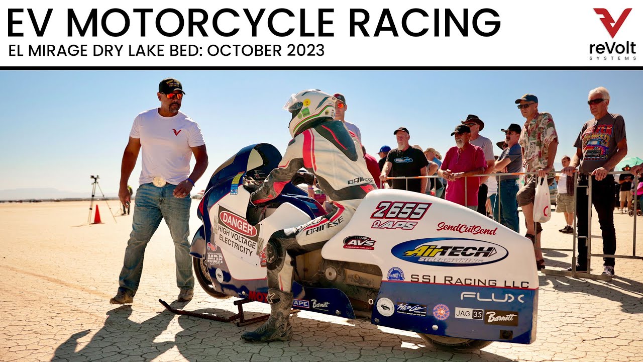 Land Speed Racing EV Motorcycle: El Mirage Oct 2023 - YouTube