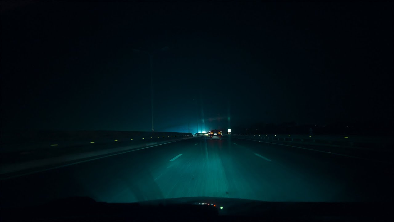 Late Night Drive Through the City | Relaxing Car Noise for Stress ...