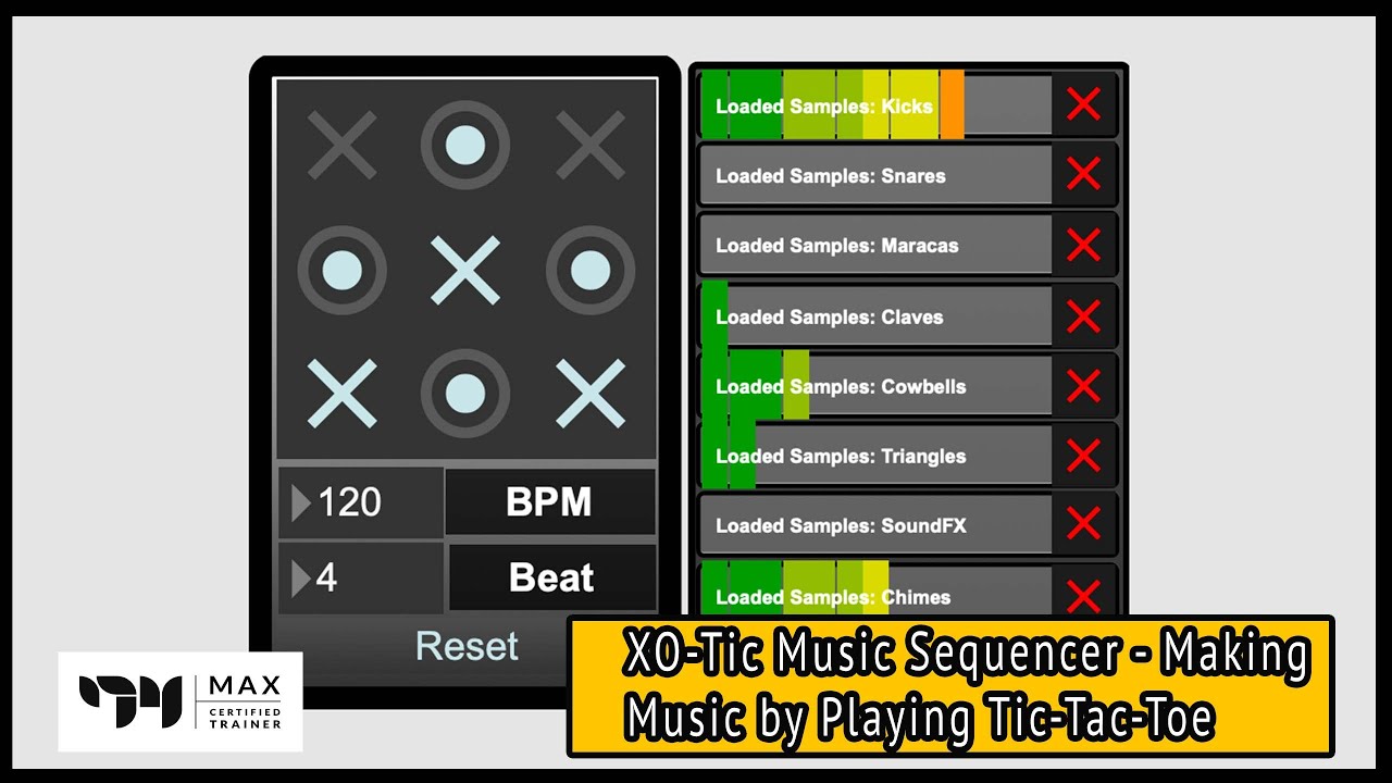 XO-Tic Music Sequencer - Making Music by Playing Tic-Tac-Toe - Max MSP ...