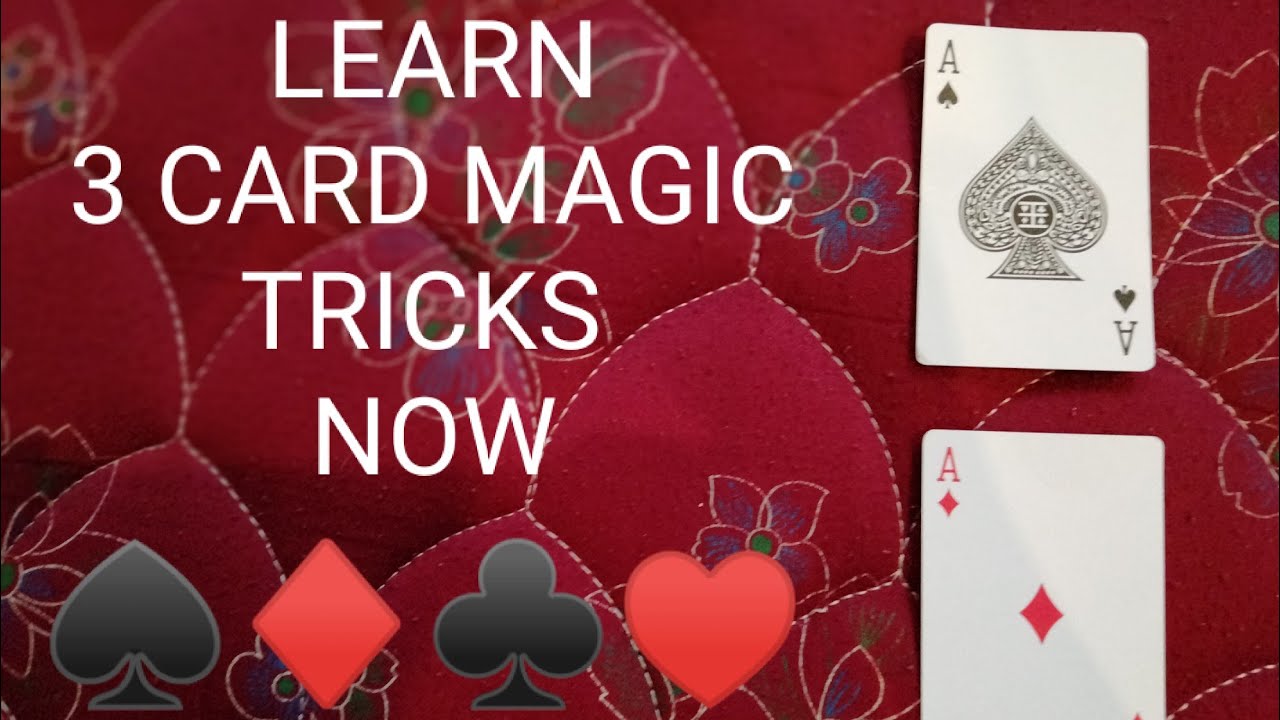 LEARN 3 CARD MAGIC TRICKS (easy) - YouTube
