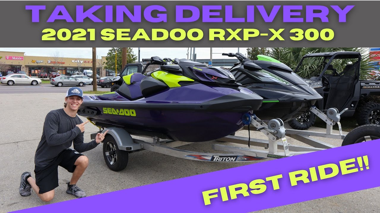 TAKING DELIVERY of My 2021 SEADOO RXP-X 300!! FIRST RIDE!! - YouTube
