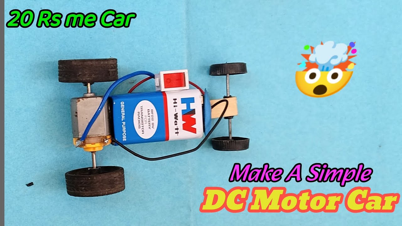 How to Make A Simple RC Car|Home Made Mini RC Car|DC Motor - YouTube