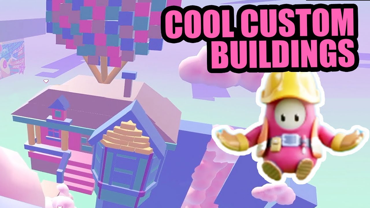 COOL BUILDINGS in Fall Guys Creative Mode - YouTube