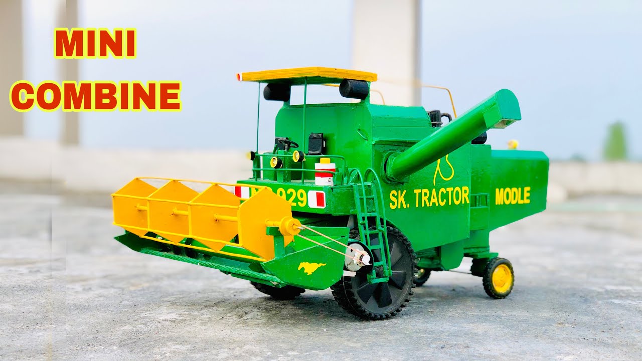 How to make combine harvester model video 👍🙄 - YouTube
