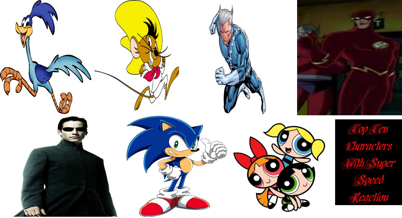 Top 10 Characters That Have Super Speed Reaction - YouTube
