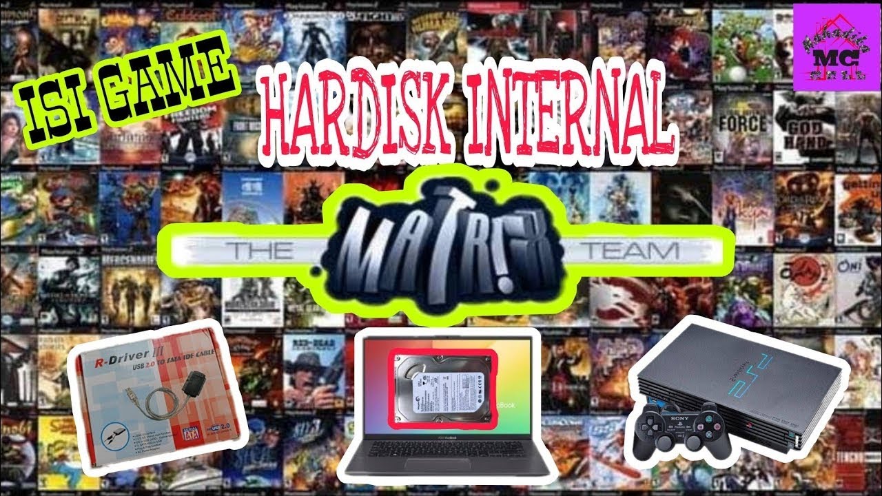 CARA MENGISI GAME ps2 HARDISK INTERNAL MATRIX - YouTube