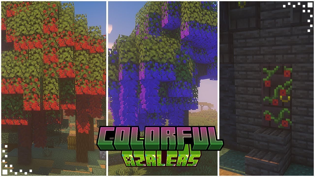 Colorful Azaleas (Presentación de Mod de Minecraft) | Forge & Fabric 1.19 - YouTube