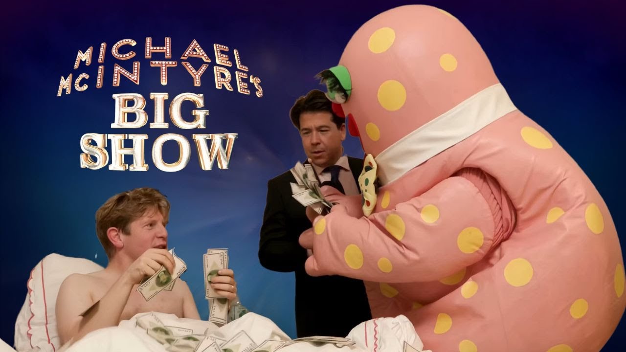 Mr Blobby bursts into Josh Widdicombe's bedroom - Midnight Game Show ...