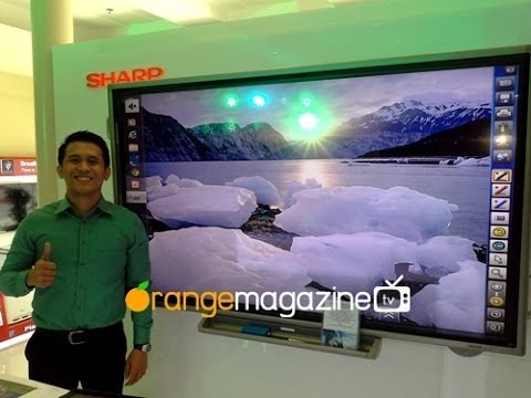 Sharp Interactive Display Panel Touchscreen Whiteboard (N L702B) Demo ...