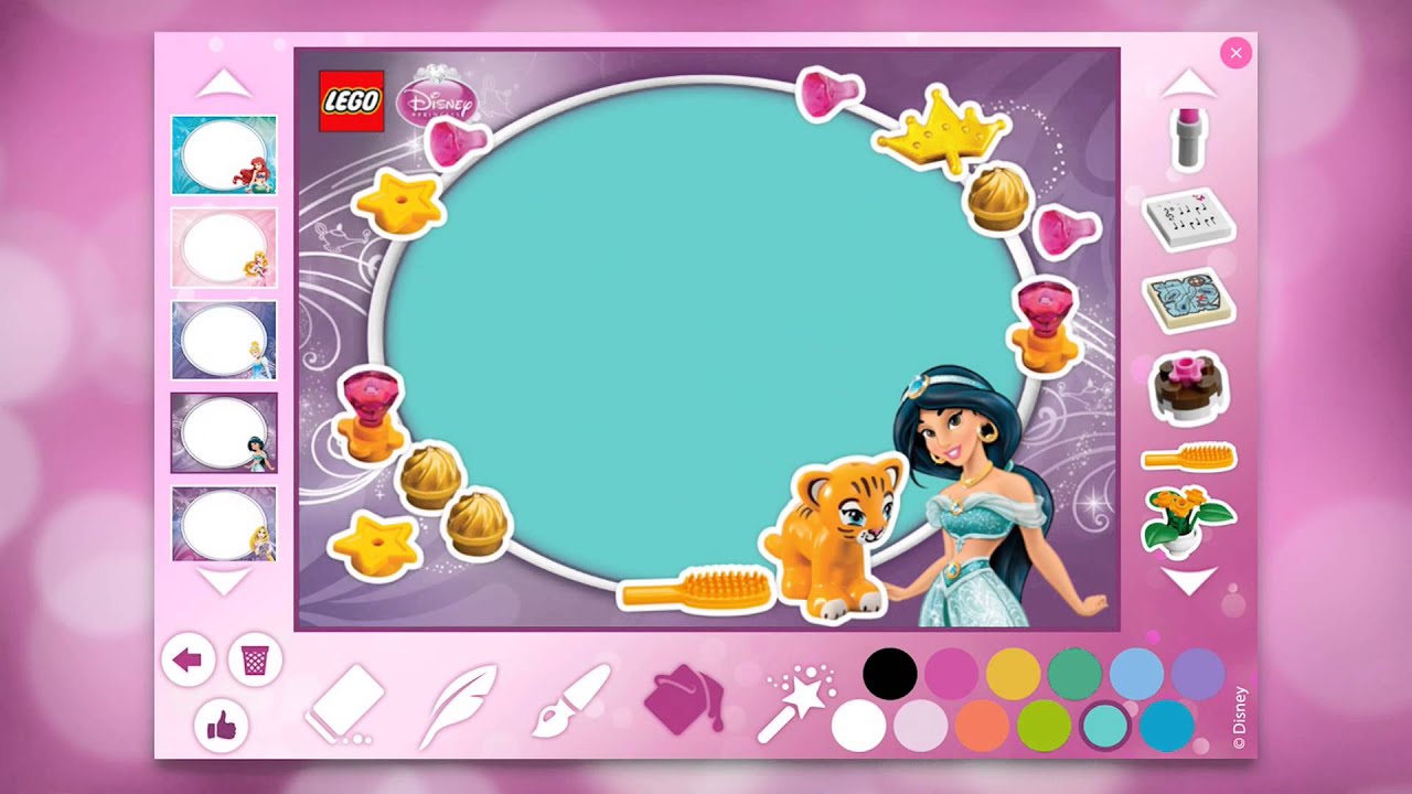 LEGO Disney Princess - Sparkle Art Inspiration: Jasmine's Name Tag ...