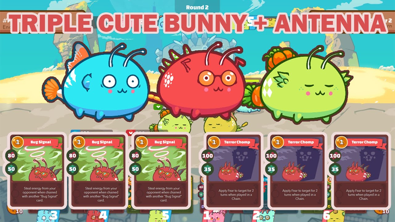 Buntenna | Triple Cute Bunny and Antenna | Axie Infinity Gameplay | Top ...