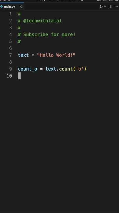 Count Occurrences Of A Character In A Python String Python Programming Coding Youtube