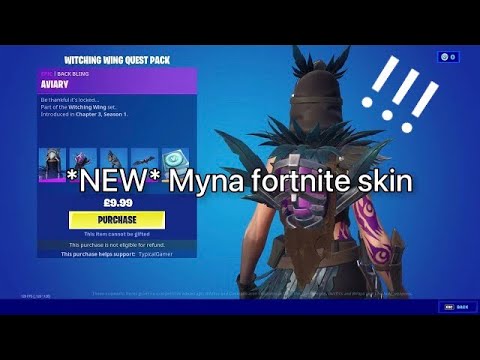 new fortnite MYNA skin bundle what comes with 1500 vbuvks - YouTube