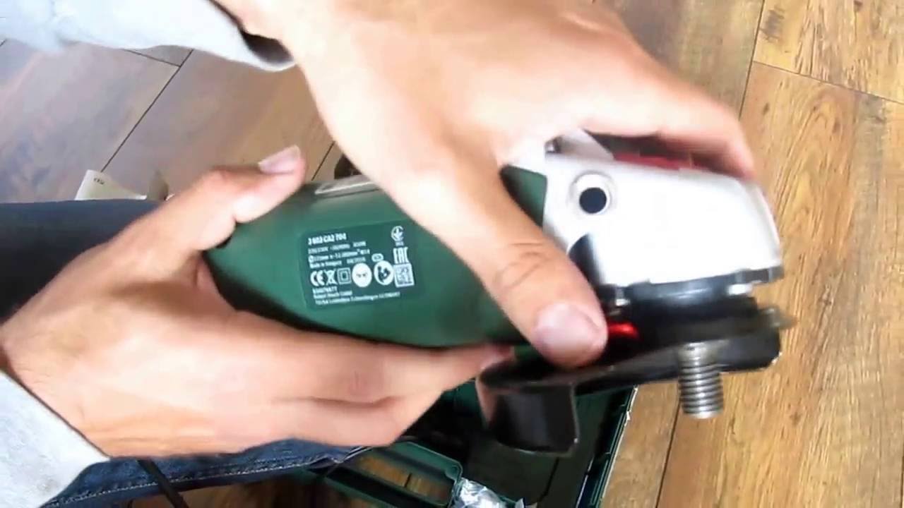 Unpacking / unboxing angle grinders Bosch PWS 850-125 06033A2770 ...