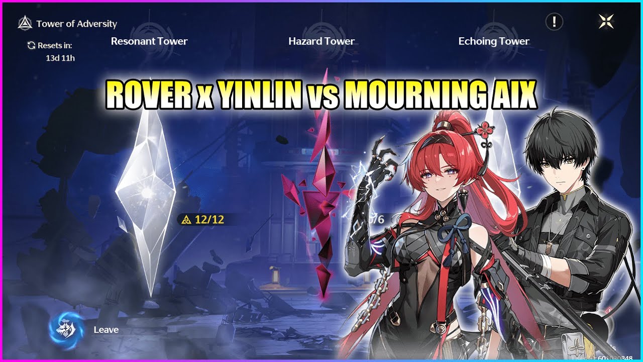[ToA] Rover x Yinlin 3 Star vs Lv90 Mourning Aix - YouTube