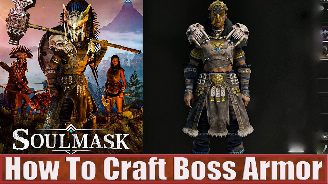 Soulmask How To Craft Saber-Toothed Predator Boss Armor - YouTube