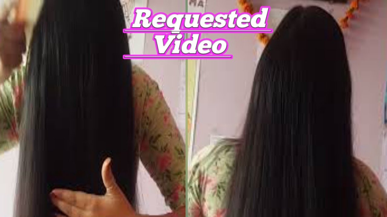 Most requested video l Dry hair combing with real sound l Flip hair ...