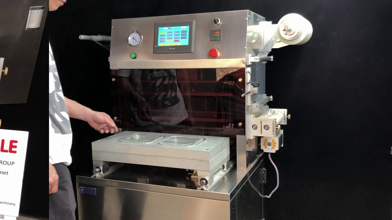 MAP-2 Modified Atmosphere Packing Machine , Vacuum food tray sealing ...