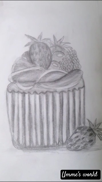 Tempting Cupcake Sketch l get creative with zab ep 1 #sketchtool # ...