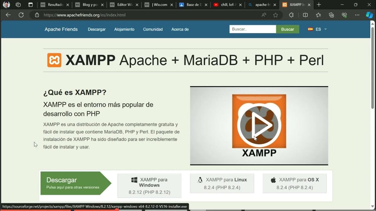 Cómo descargar e instalar MySQL (XAMMP) en tu sistema operativo - YouTube