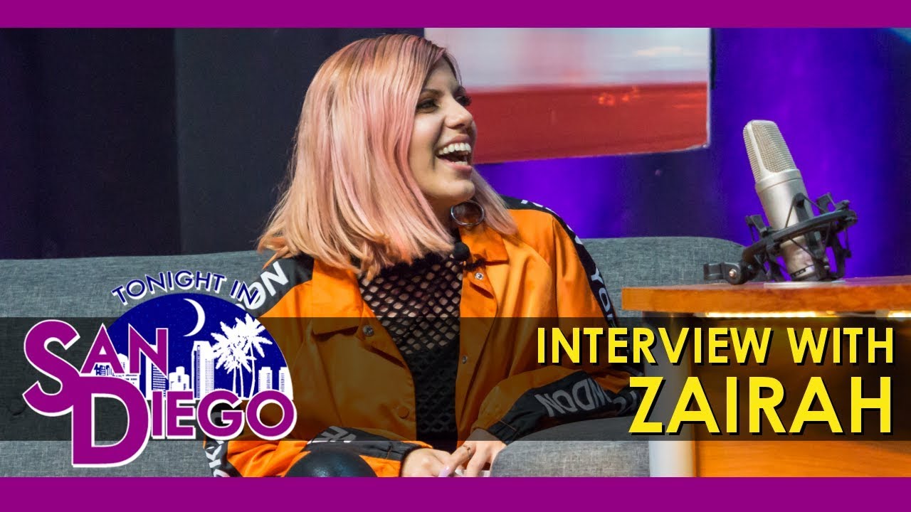 Tonight in San Diego Interview with Zairah - YouTube
