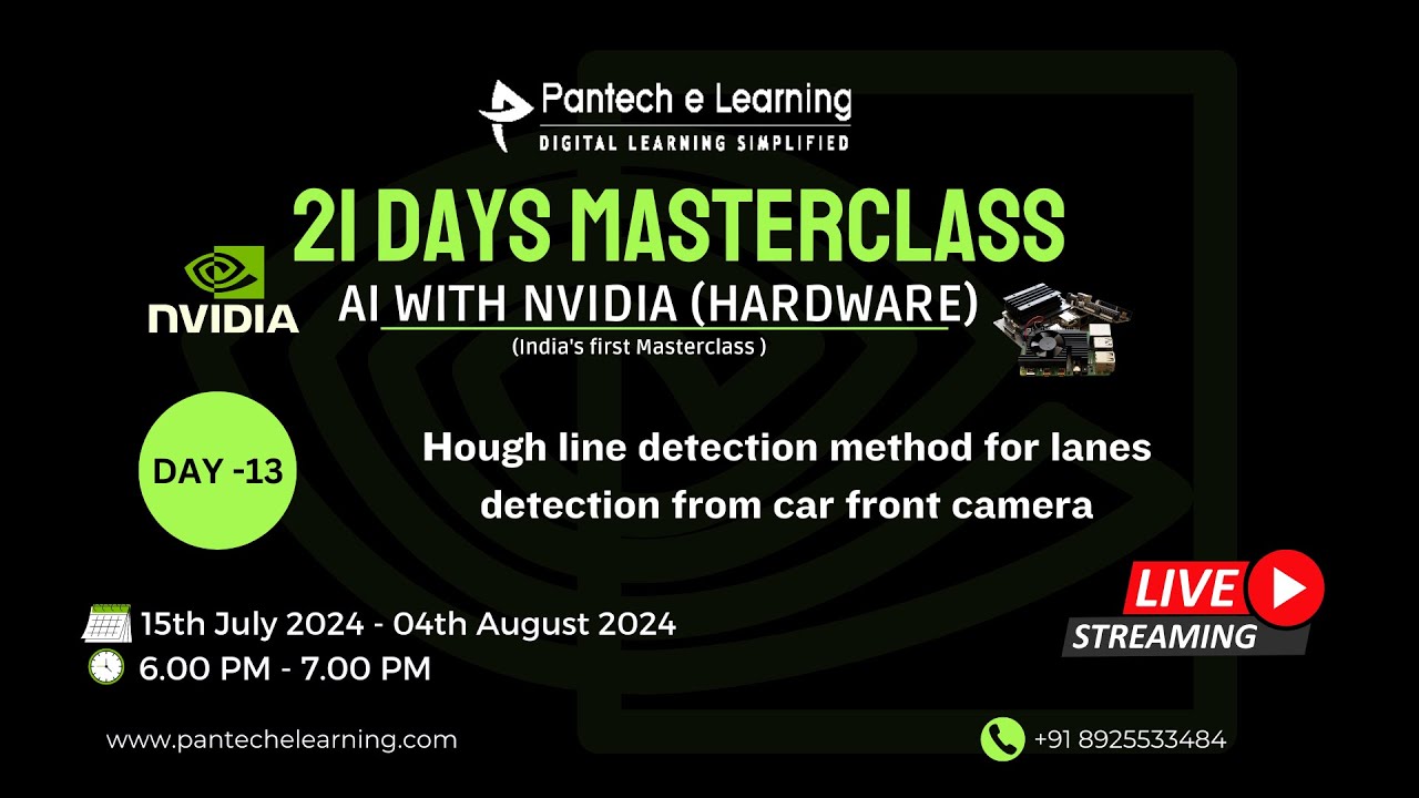 Day 13 - Hough line detection method for lanes detection from car front ...